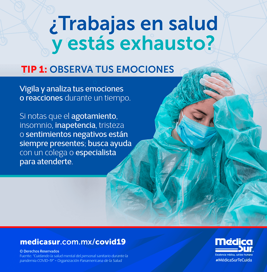 Médica Sur: ¿Trabajas en salud y estás exhausto?